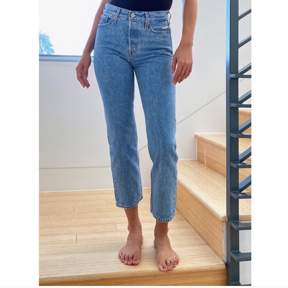 Levi's | Jeans | New Levis Premium Wedgie Straight Jeans Luxor Lane 27x26 | Poshmark